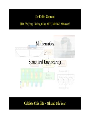 Mathematics in structural engineering