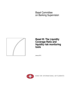 Basel III: The Liquidity Coverage Ratio and liquidity risk monitoring tools
