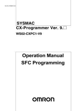 CX programmer v9 operation manual SFC