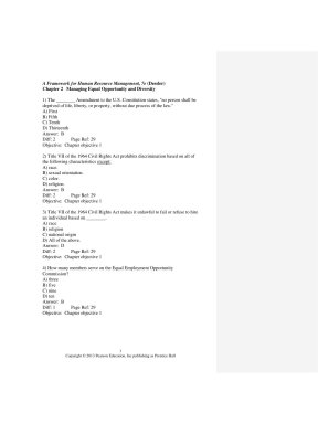 A framework for human resource management 7th edition gary dessler test ...