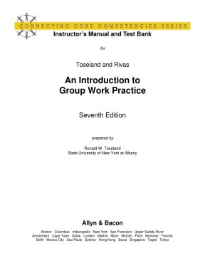 An introduction to group work practice 7th edition toseland test bank