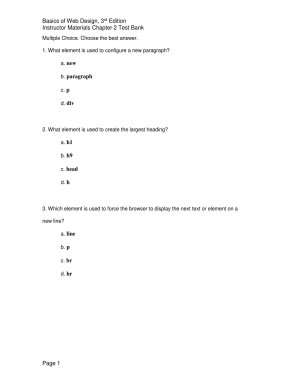 Basics of web design HTML5 and CSS3 3rd edition terry felke morris test ...