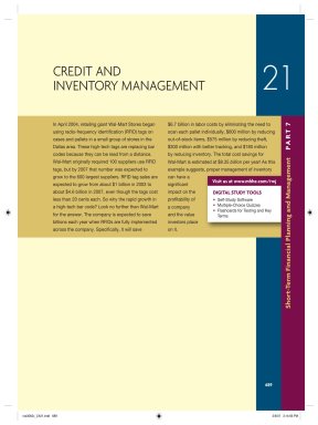 Chapter 21 credit and inventory management