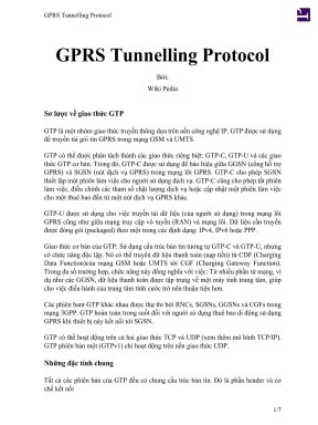 GPRS Tunnelling Protocol