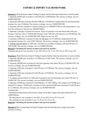 Homework Chapter.3 Export.Import.Tax