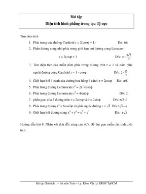 dien tich trong toa do cuc