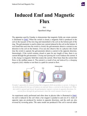 Induced Emf and Magnetic Flux