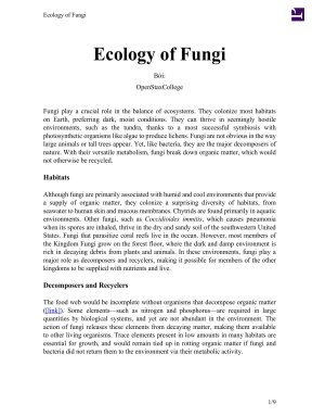 Tài liệu PDF Ecology of Fungi