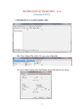 Huong dan su dung va Debug voi DEV C++ - Tài liệu text