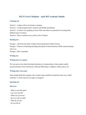 IELTS Test Acadamic Module