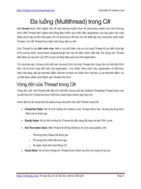 Đa luồng (Multithread) trong C | 85 bài học lập trình C hay nhất PDF