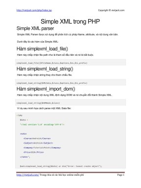 Simple XML trong PHP | 297 bài hướng dẫn PHP hay nhất php simple xml