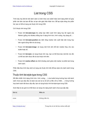 List trong CSS || Danh sách trong CSS || ul và li trong CSS list trong ...