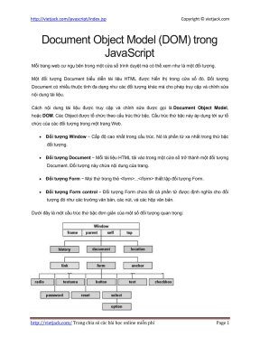 Document Object Model (DOM) trong JavaScript | 208 bài học Javascript ...