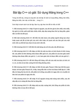 bai tap mang trong cplusplus