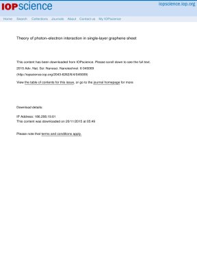 25. Theory of photon–electron interaction in single layer graphene sheet