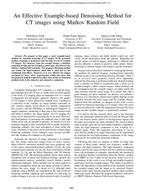 An effective example based denoising method for CT images using Markov random field