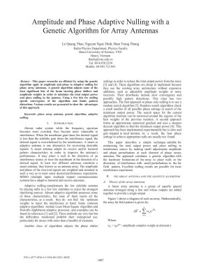 DSpace at VNU: Amplitude and phase adaptive nulling with a genetic ...