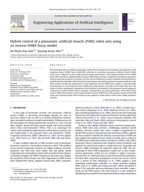 DSpace at VNU: Hybrid control of a pneumatic artificial muscle (PAM ...