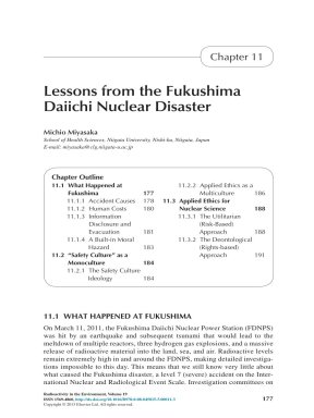 Radioactivity in the environment chapter 11 lessons from the fukushima ...