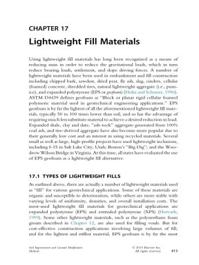 Soil improvement and ground modification methods chapter 17 lightweight ...