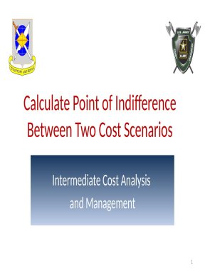 Slides 4 4 calculate point of indifference between two diff