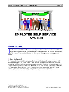 Case study ESSS introduction