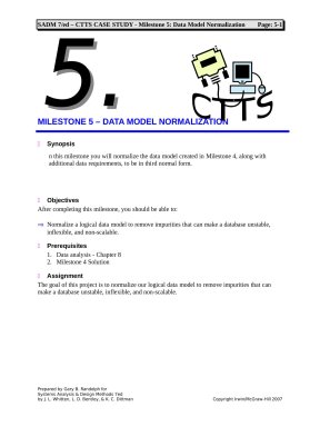 Case study CTTS milestone 05 data model normalization