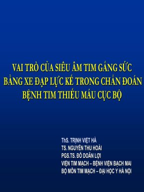 Hội Tim mạch học Việt Nam Trinh Viet Ha