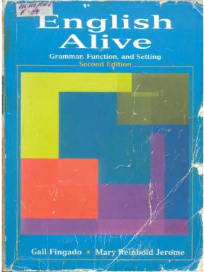 English alive grammar function and setting