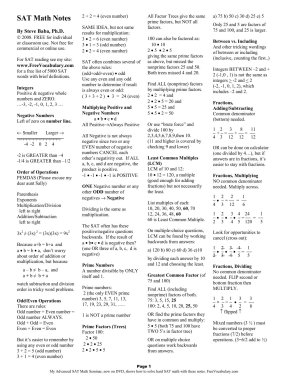 SAT math notes (NTH)