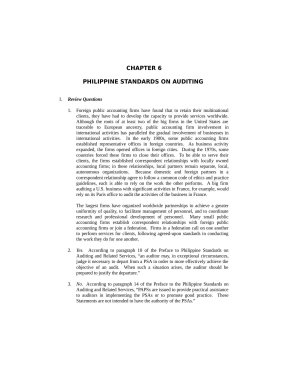 Solution manual auditing theory by cabrera chapter 06