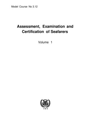Assessment examination certification of seafarers volume1