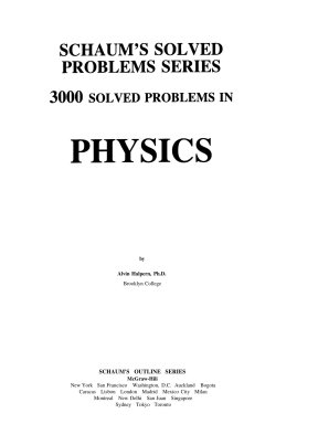 3000 solved problems in physics