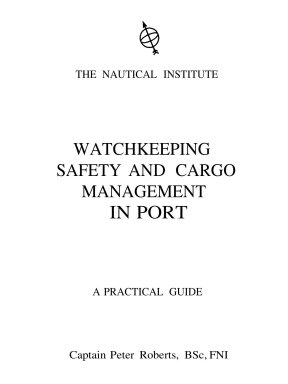 Watch keeping safety and cargo management in port