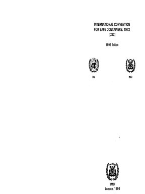 International convention for safe containers, 1972