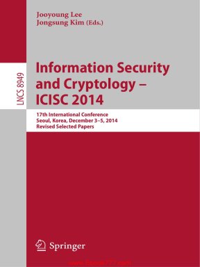 Information security and cryptology ICISC 2014