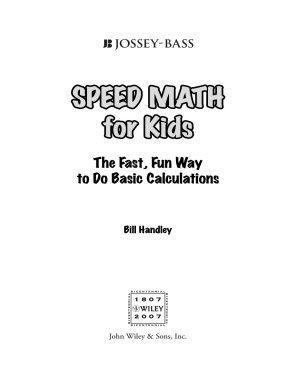 Speed math for kids do basic calculations