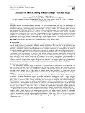 Analysis of Blast loading effect on High Rise Buildings