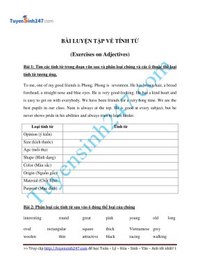 bai-luyen-tap-ve-tinh-tu-hay-co-dap-an-exercises-on-adjectives