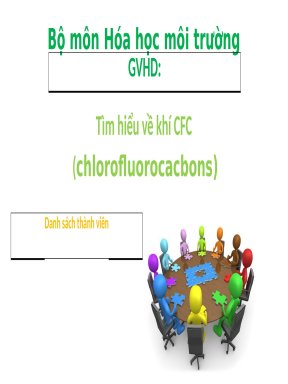 Tìm hiểu về khí CFC (chlorofluorocacbons)