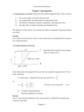 Advanced fluid mechanics course notes