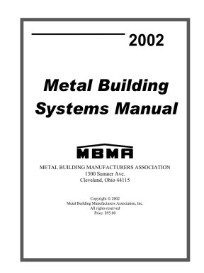 Metal Building Systems Manual 2002 P1