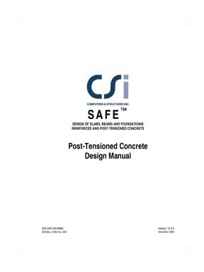 post - tensioned concrete design manual