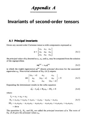 Finite Element Method - Invariants of second - order tensors_appa