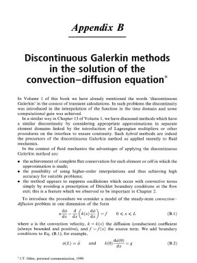 Finite Element Method - Discontinuous galerkin methods in the solution ...