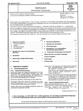 DIN 18800-3 1990 (Stability - buckling of plates)