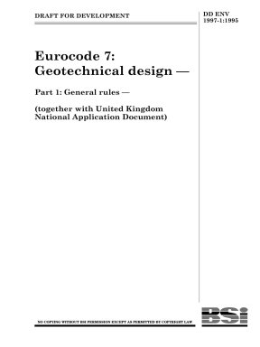 Design of aluminium structures Eurocode 7 Part 1 - DDENV 1997-1-1994