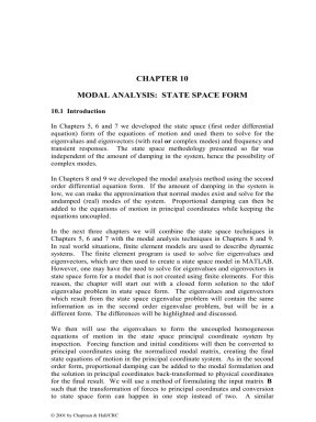 Vibration Simulation using MATLAB and ANSYS C10