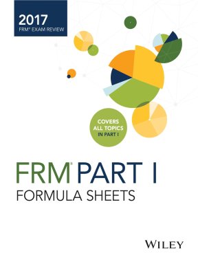 FRM formula sheets 2017 part i